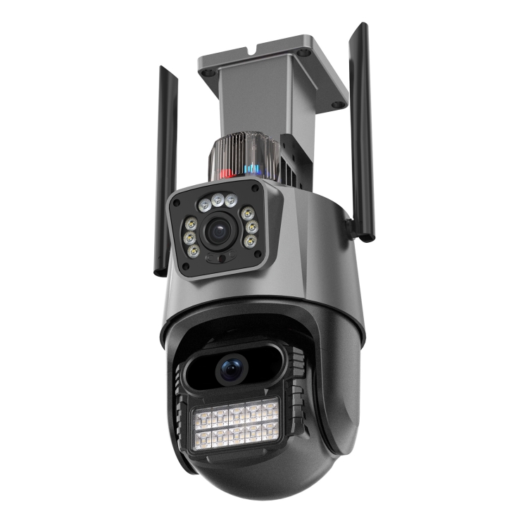 QX81 Humanoid Recognition AI Alarm WIFI Spherical Dual 2MP IP Camera ...