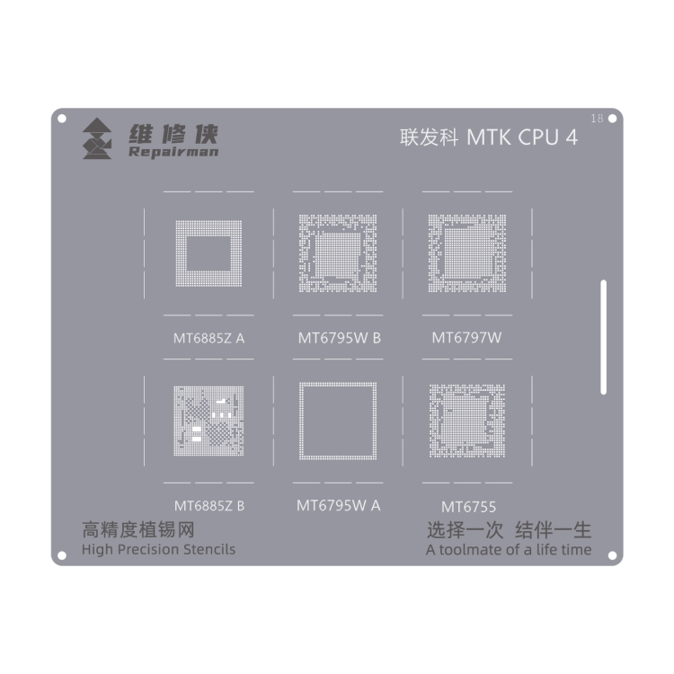 Para MTK CPU 4 Repairman Plantillas de alta precisión CPU BGA iC ...