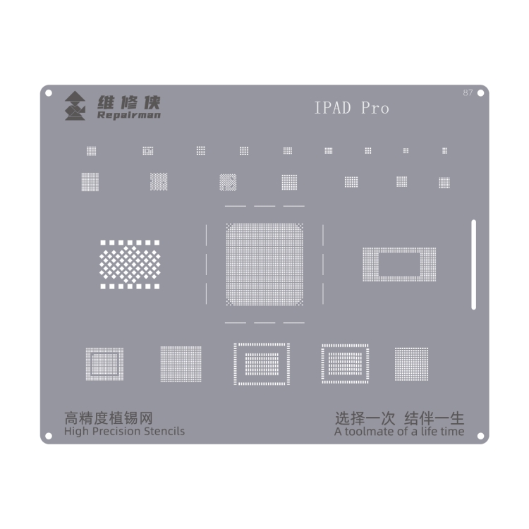 For iPad Pro Repairman High Precision Stencils CPU BGA iC Reballing ...
