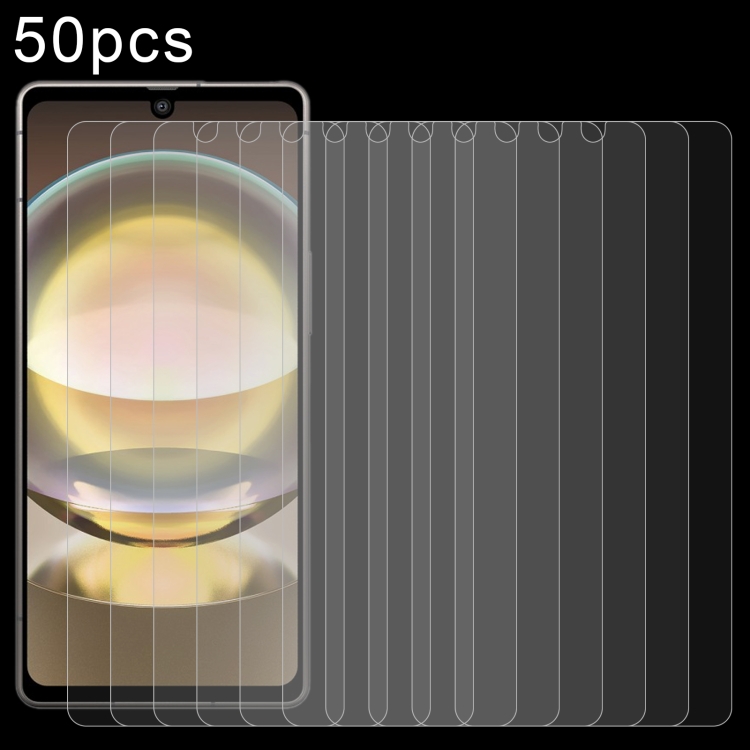 สำหรับ Sharp Aquos R8 50 ชิ้น 0.26mm 9H 2.5D ฟิล์มกระจกนิรภัย