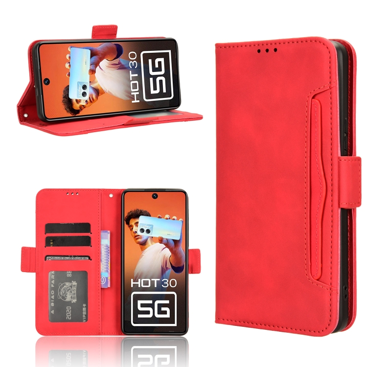 สำหรับ Infinix Hot 30 5G X6832 ผิวรู้สึกลูกวัวเนื้อช่องเสียบการ์ดซอง ...