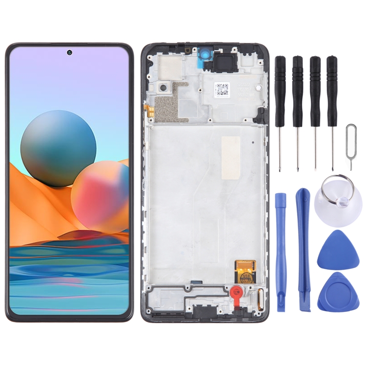 หน้าจอ LCD วัสดุ OLED สำหรับ Xiaomi Redmi Note 10 Pro Max Digitizer ...