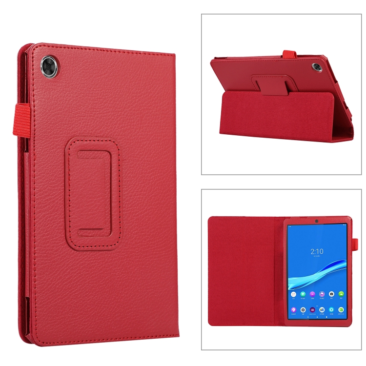 Capa de couro para tablet Lenovo Tab M8 4ª geração com textura de ...