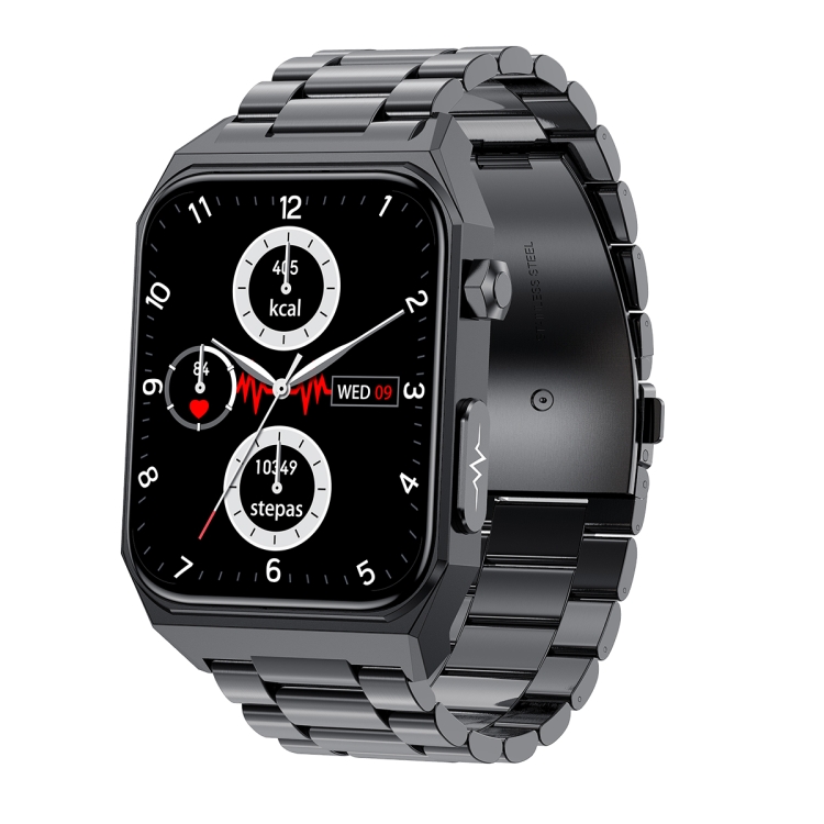 E530 1,91 Zoll IP68 wasserdichte Stahlband-Smartwatch unterstützt EKG ...
