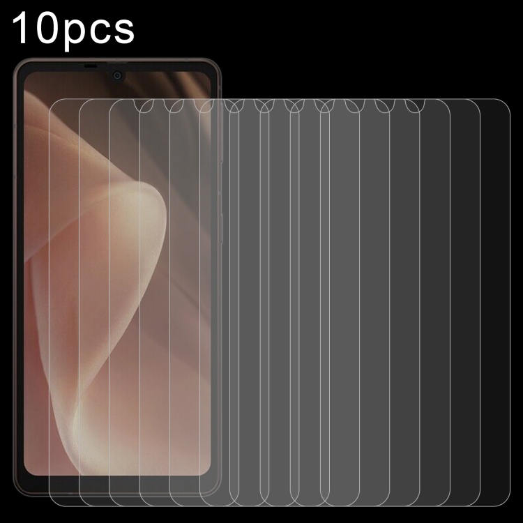 สำหรับ Sharp Aquos Sense 7 10 ชิ้น 0.26mm 9H 2.5D ฟิล์มกระจกนิรภัย