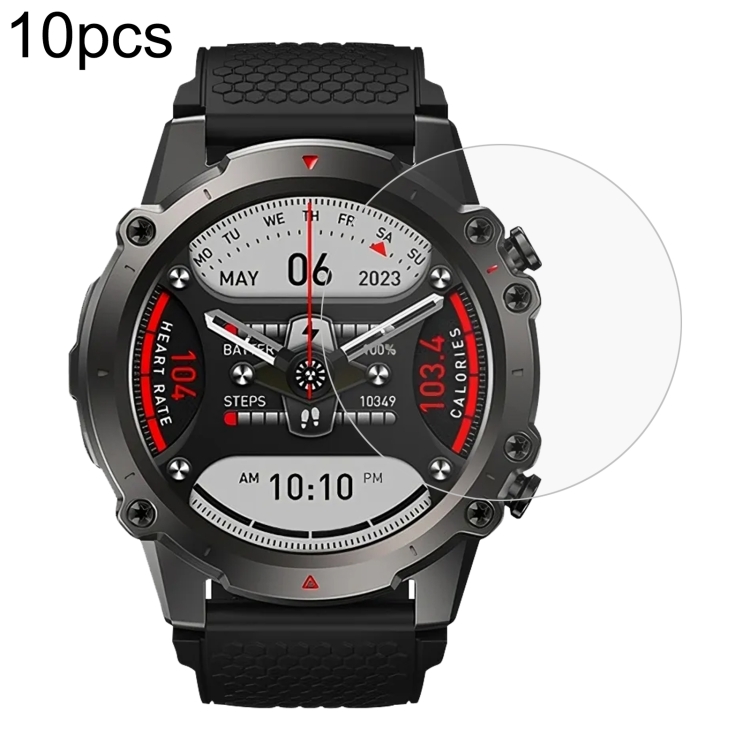 Zeblaze Vibe 7 Lite 10pcs 0.26mm 2.5D 9H 강화 유리 필름 시계 화면 보호기