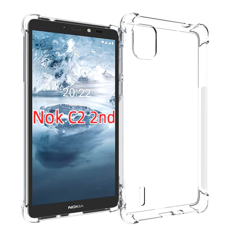 Para Nokia C2 2ª Edição Capa de telefone TPU espessante à prova de ...