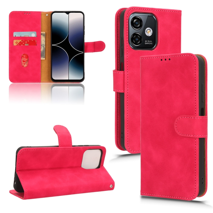 For Ulefone Note 16 Pro Skin Feel Magnetic Flip Leather Phone Case(Rose ...