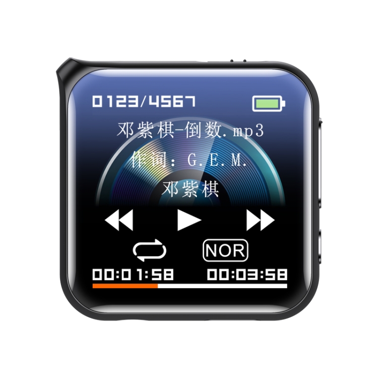 JNN M30 1.44인치 HD 화면 소음 감소 제어 MP3 전자책 플레이어, 메모리: 8GB