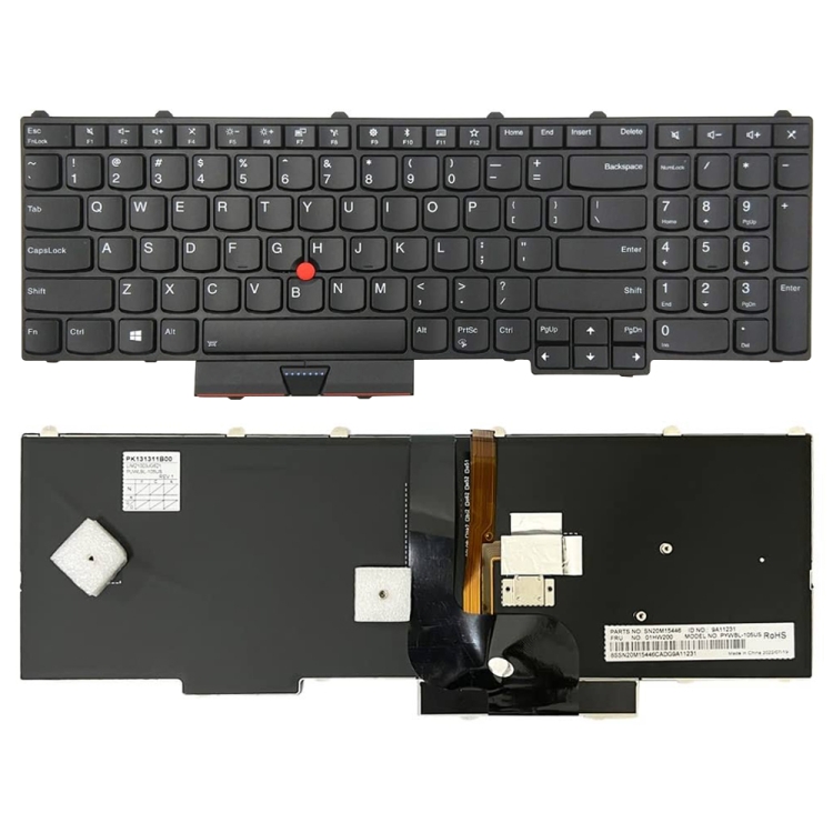 For Lenovo ThinkPad P50 P51 P70 P71 US Version Backlight Laptop ...