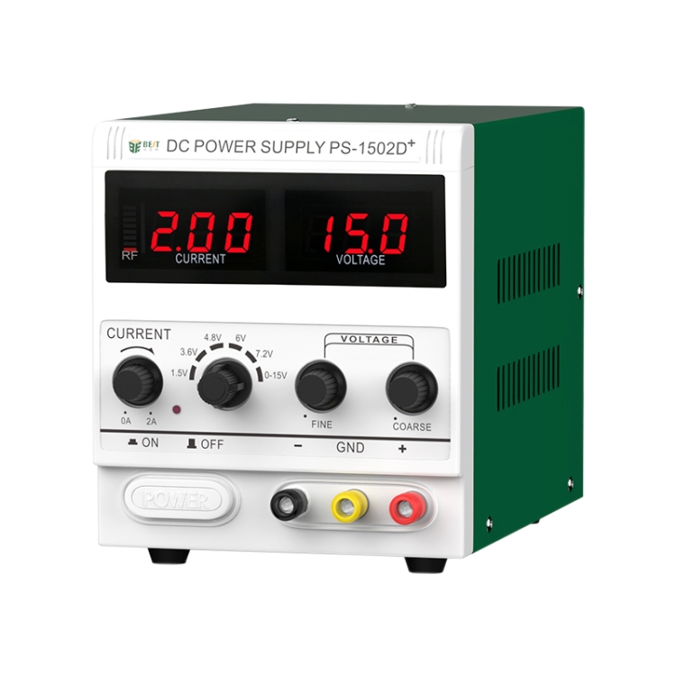 BEST 1502D+ 15V / 2A Digital Display DC Regulated Power Supply, 110V US ...