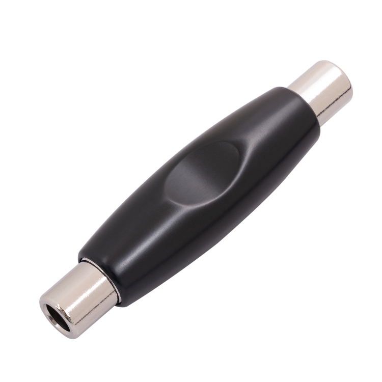 TC302 6.35 มม. กีตาร์หญิงถึงหญิง TRS Stereo Audio Cable Adapter (สีดำ)