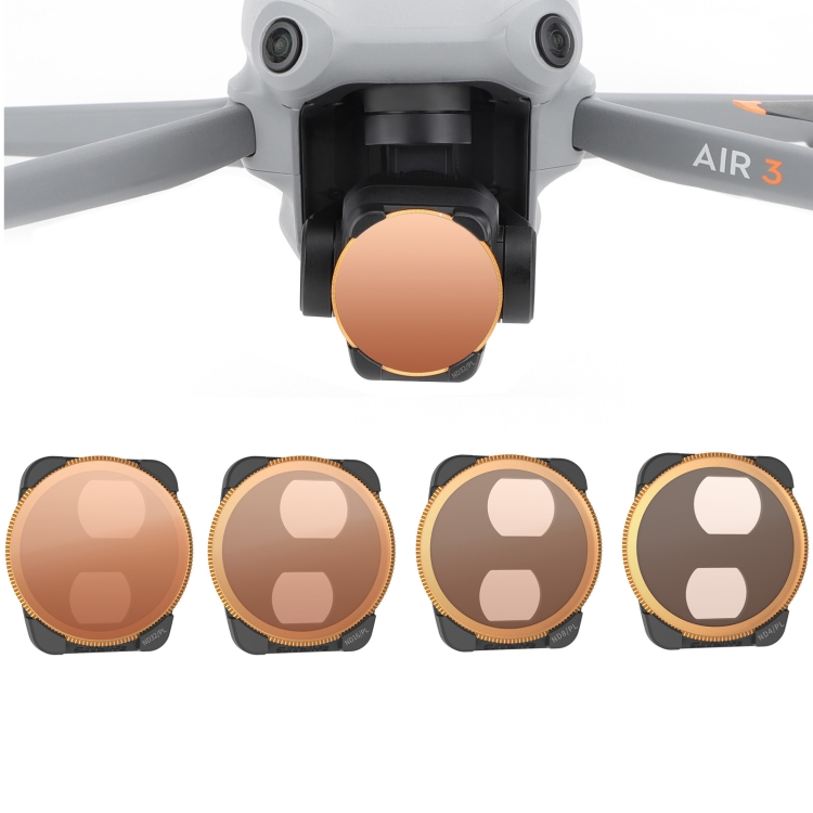 For DJI Air 3 Sunnylife Camera Lens Filter, Filter:4 in 1 ND4/PL ND8/PL ...