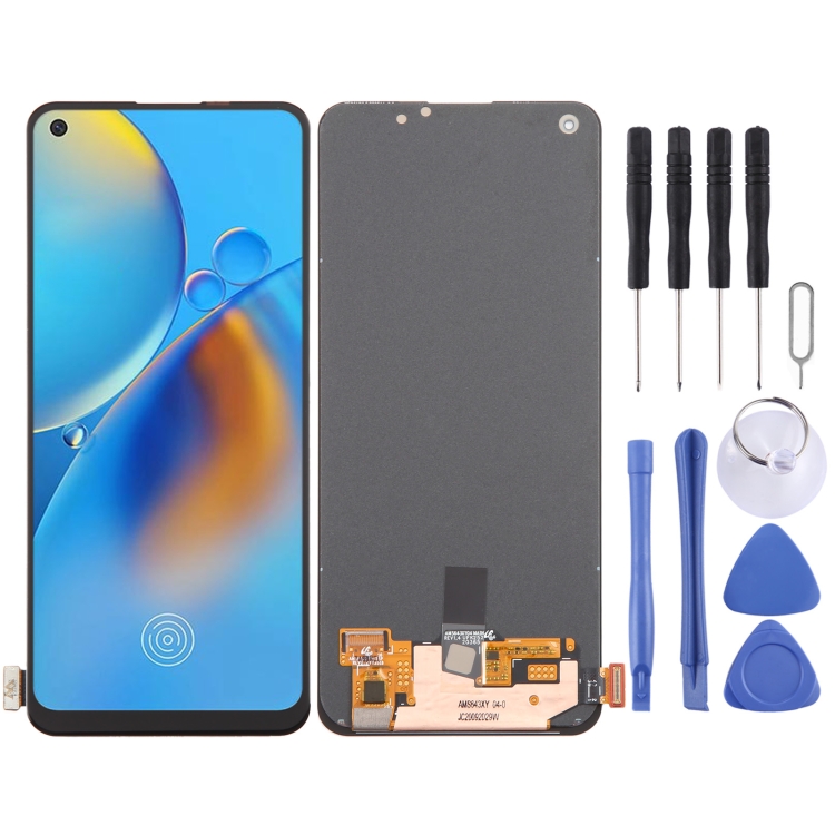 Para OPPO F19 4G Pantalla LCD AMOLED original con ensamblaje completo del digitalizador
