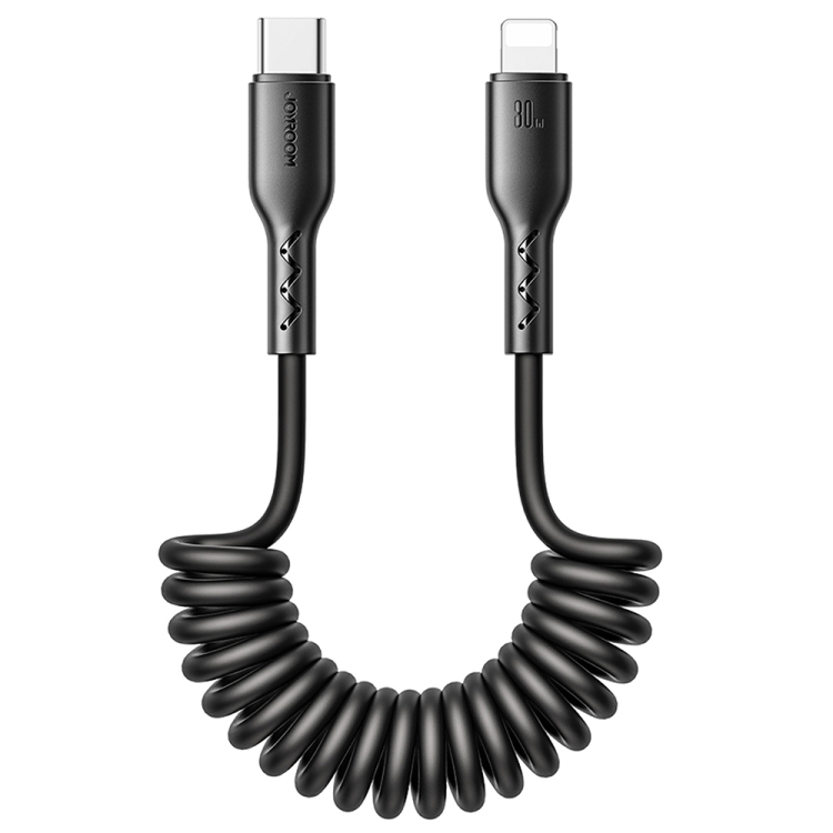 JOYROOM SA38-CL3 30W USB-C / Type-C to 8 Pin Coiled Fast Charging Data ...