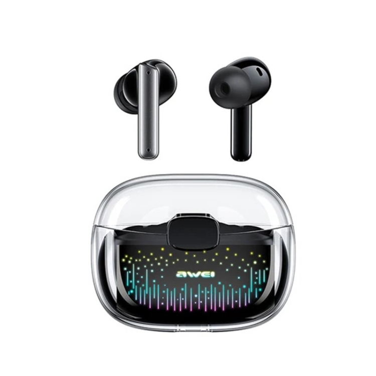 awei T52 ANC TWS Gaming Bluetooth Earbuds(Black)