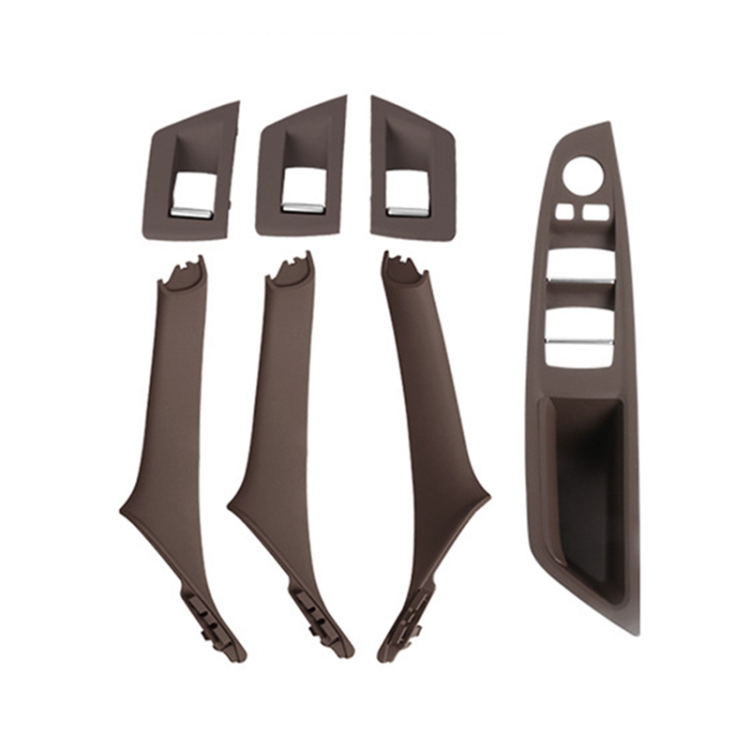 สำหรับ BMW F10 / F18 5 Series 7 ชิ้นรถภายในประตูมือจับดึงฝาครอบตัด, ขับ ...