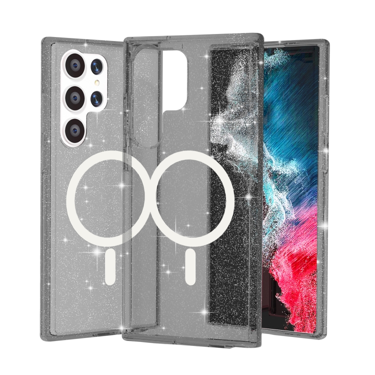 For Samsung Galaxy S24 Ultra 5G Terminator Style Glitter Powder MagSafe ...