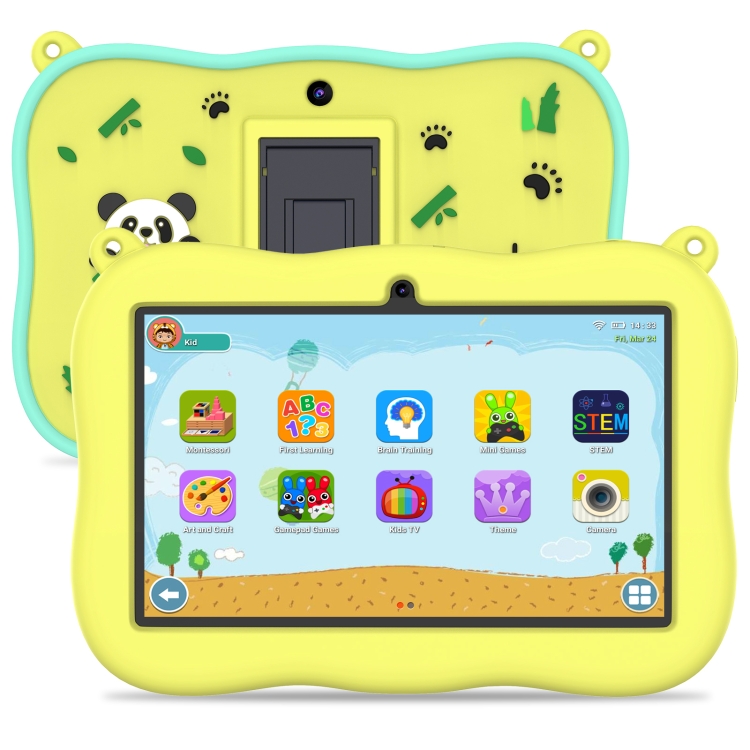 K7 Pro Panda แท็บเล็ตพีซีสำหรับเด็ก WiFi ขนาด 7 นิ้ว, 2GB 32GB, Android ...