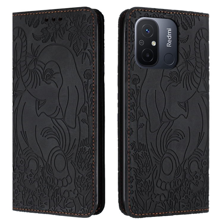 Cases, Covers & Skins - For Xiaomi Redmi 12C Retro Elephant Embossed ...