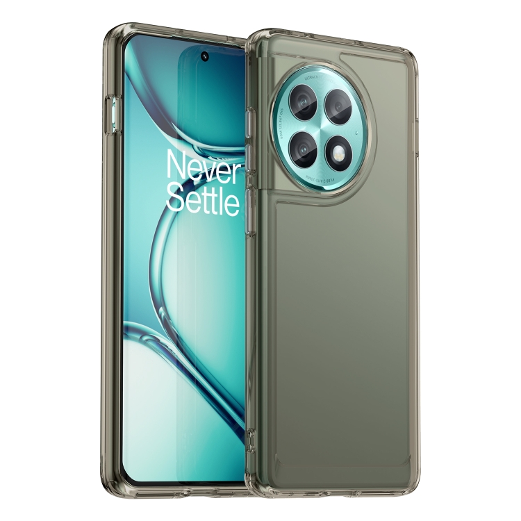 สำหรับ OnePlus Ace 2 Pro Candy Series เคสโทรศัพท์ TPU (สีเทาใส)