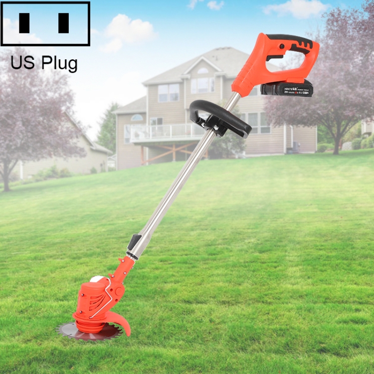 36V Portable Rechargeable Electric Lawn Mower Weeder, Plug Type:US Plug ...