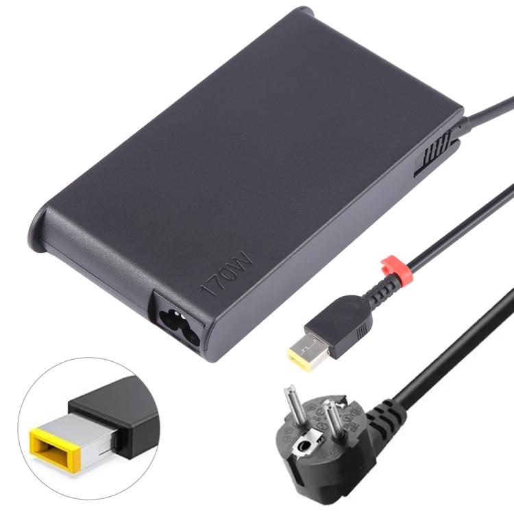 170W 20V 8.5A Laptop Notebook Power Adapter For Lenovo Big Square USB ...