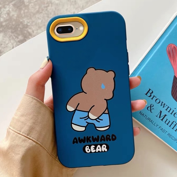 เคสโทรศัพท์ iPhone 7 Plus / 8 Plus ลาย Awkward Bear PC Hybrid TPU (สี ...