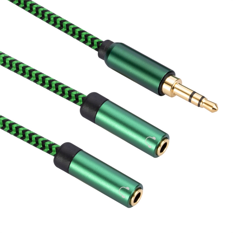 3.5mm Male to Dual 3.5mm Female 2 in 1 Audio Adapter Cable, Length:2m ...