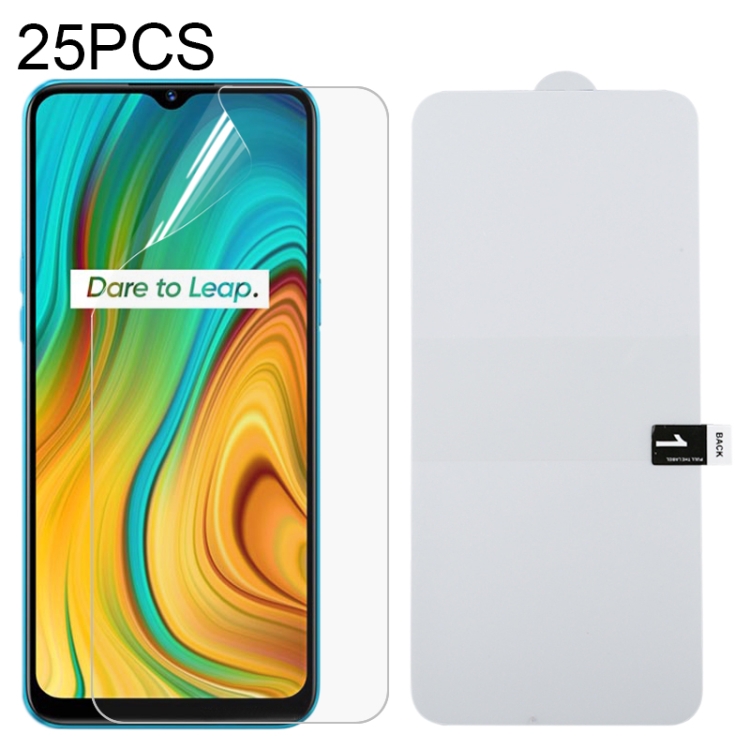 สำหรับ OPPO Realme C3 25 ชิ้นฟิล์มกันรอยแบบเต็มหน้าจอฟิล์มไฮโดรเจล ...