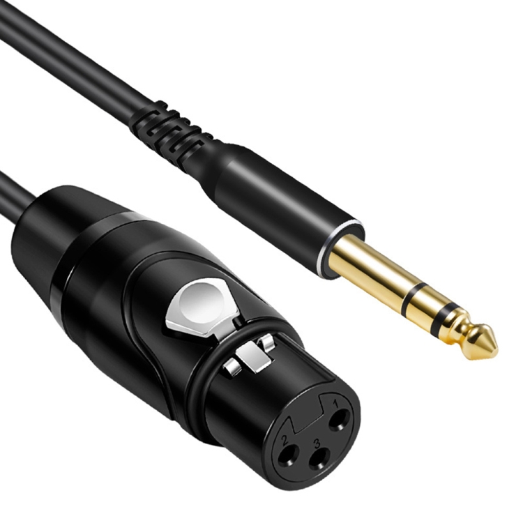Cable de audio para micrófono de canal doble hembra Canon de 6,35 mm a ...