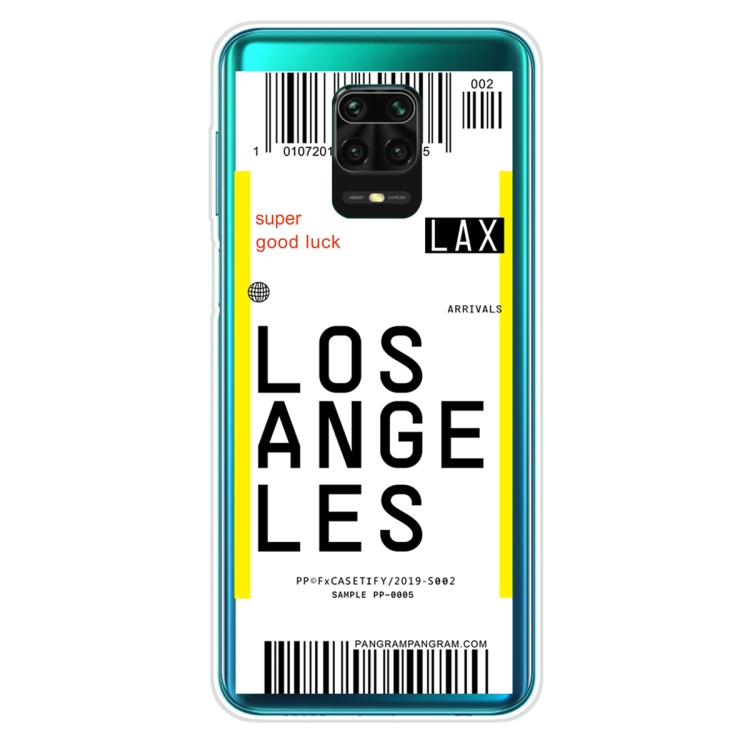 สำหรับ Xiaomi Redmi Note 9S Boarding Card Series Pattern เคสป้องกัน TPU ...