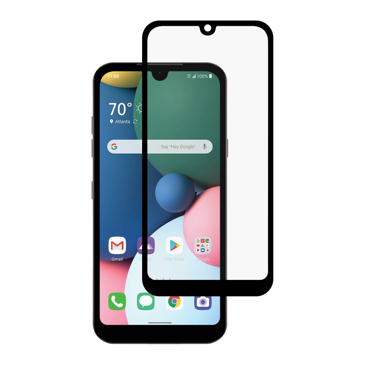 LG Fortune 3 전체 접착제 전체 화면 강화 유리 필름