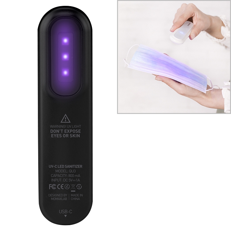 MOMAX QU3 UVC Handheld Sterilizer Germicidal Lamp UVC Deep Ultraviolet ...