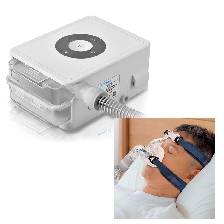 HAMTOD H20 Travel Mini CPAP-Atemgerät mit berührbarem Display, EU-Stecker