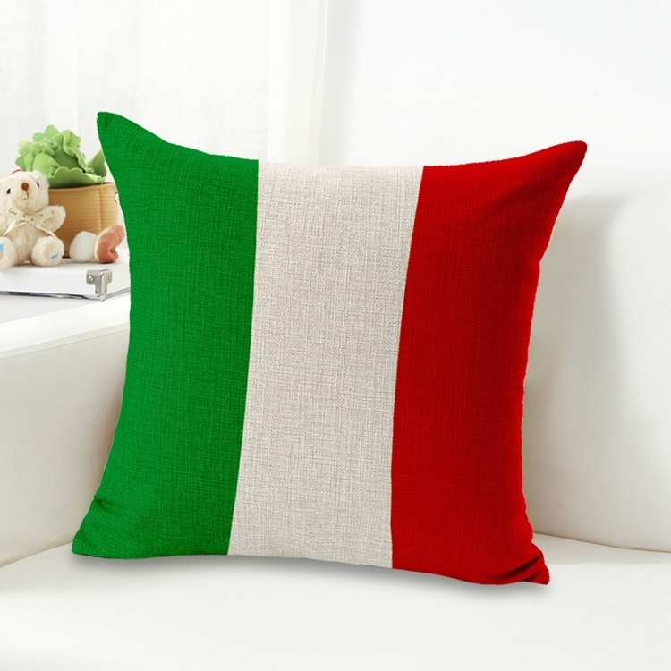 Italy National Flag Pattern Cotton Linen Pillow Case, Interior Pillow ...