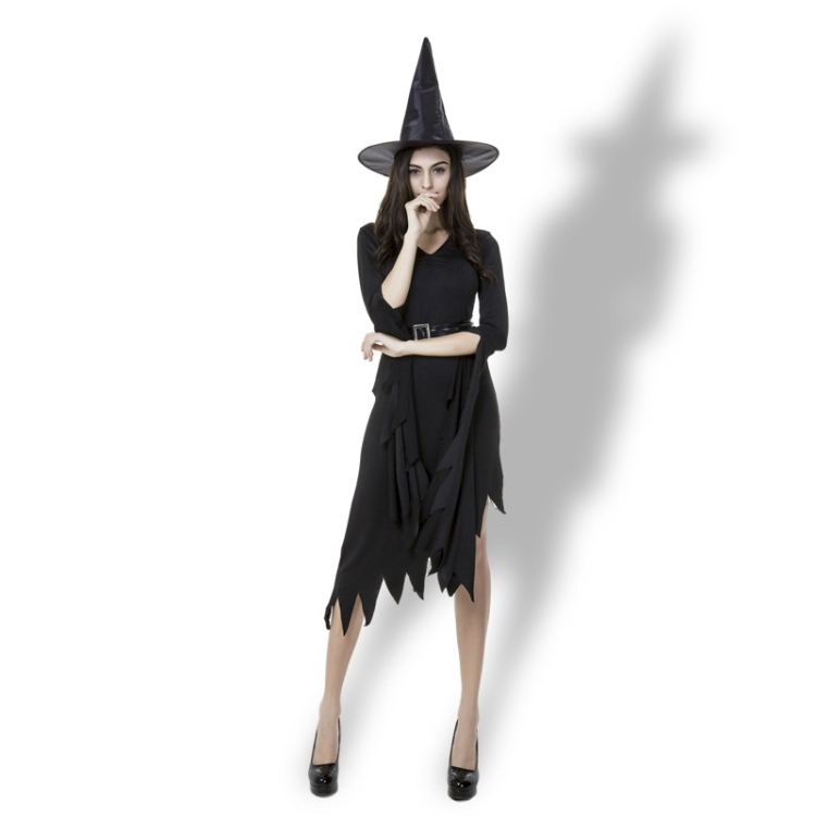 Black Irregular Long Skirt Exit Halloween Costume Cosplay Show ...