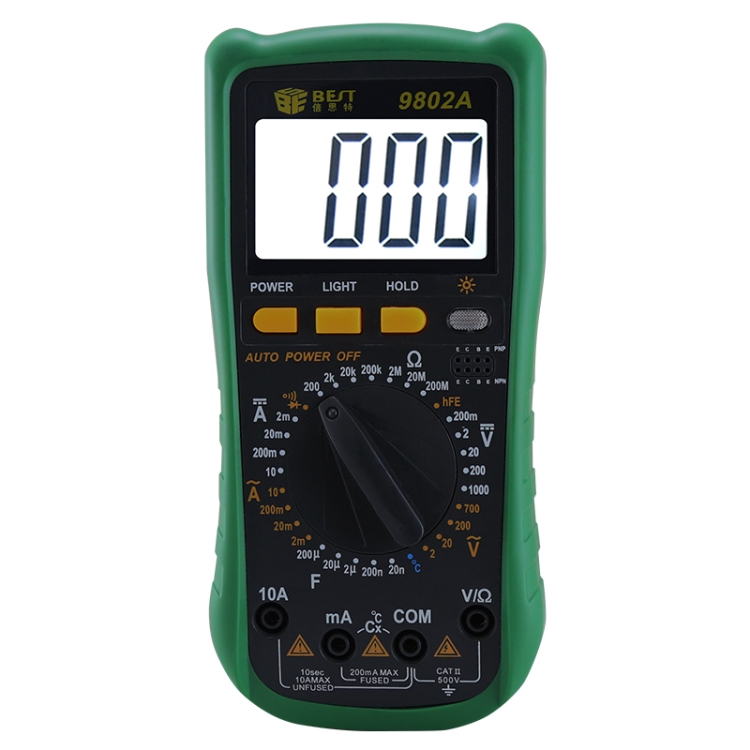 BEST-9802A Handheld LCD Screen Digital Multimeter