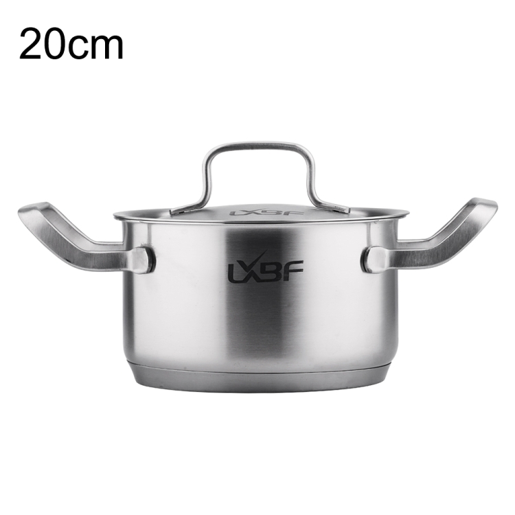 LXBF LX-ZT20-03 Stainless Steel Stockpot Cooking Pot, Specification: 20cm
