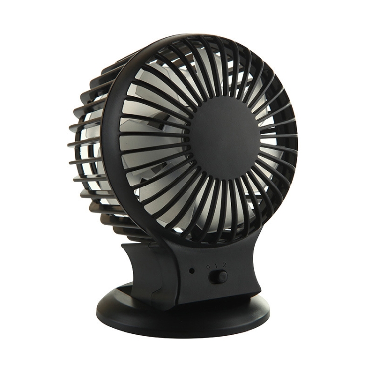 0.5W USB Charging Desktop Electric Fan, with 2 Speed Control (Black)