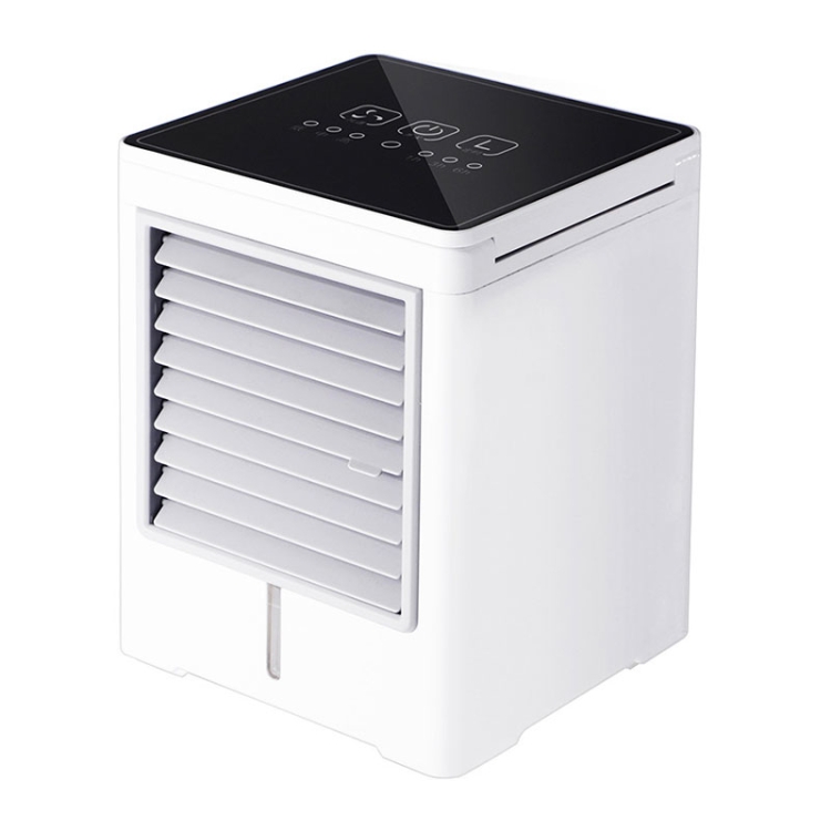 Touch-sensitive Timing Mini USB Cooling Fan Air-conditioning Fan (Black)