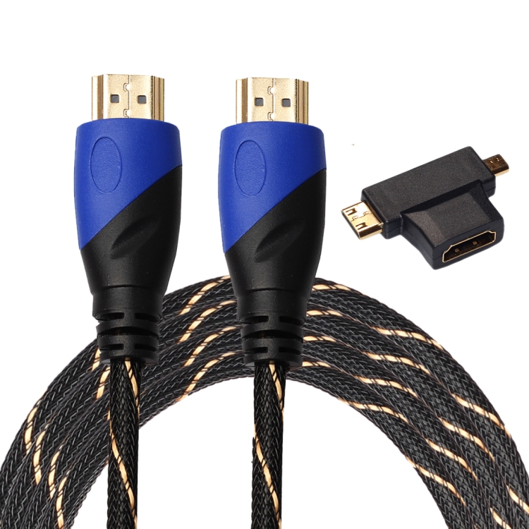 Video Cables & Adapters - 3m HDMI 1.4 Version 1080P Woven Net Line Blue ...