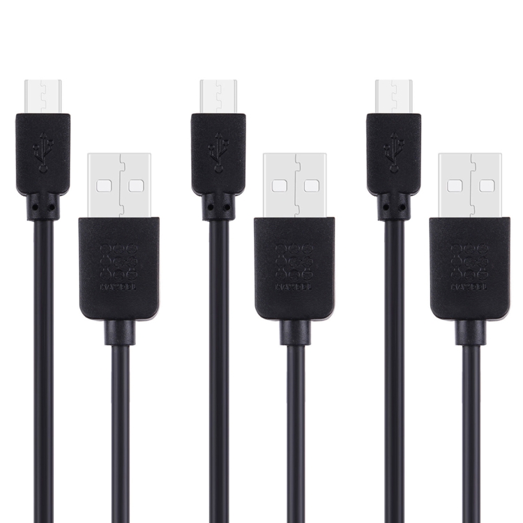 3 ชิ้น HAWEL 1 เมตรความเร็วสูง Micro USB เพื่อ USB Sync ข้อมูลสายชาร์จ ...