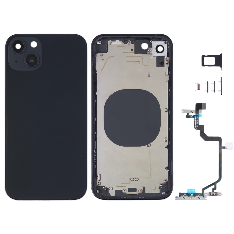 Back Housing Cover with Appearance Imitation of iP14 for iPhone XR(Black)