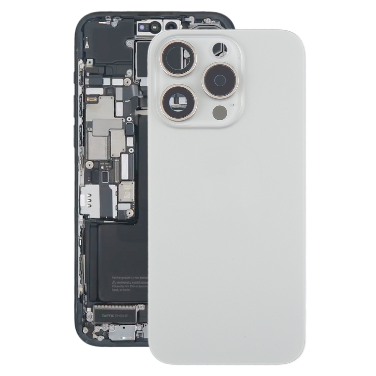 Iphone 15 Pro용 카메라 렌즈 커버가 포함된 배터리 뒷면 커버 Magsafe 자석 티타늄