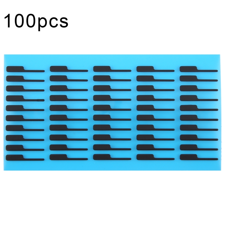 สำหรับ iPhone 15 Pro Max 100 ชุดด้านล่าง LCD สติ๊กเกอร์กาวสีดำ (01)