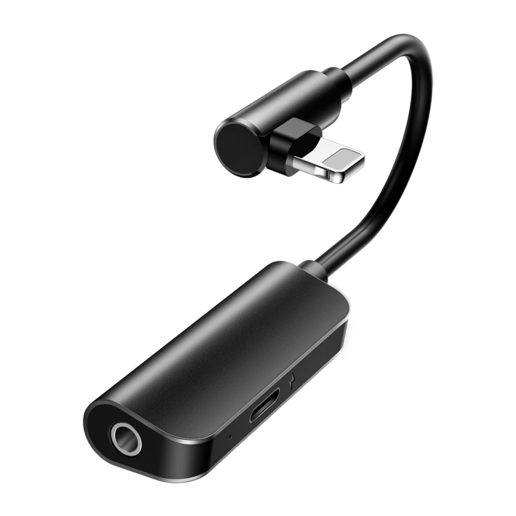 Baseus L50S 2 In 1 8 Pin Male to 3.5mm Female + 8 Pin Female Charging ...