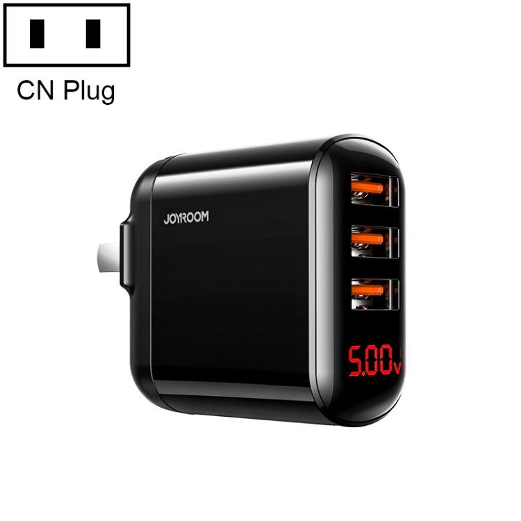 JOYROOM HKL-USB59 Leijing Series 3.4A 3 USB Ports Intelligent Digital ...