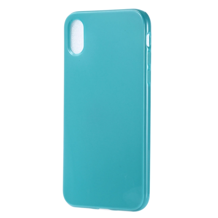 For iPhone X / XS Candy Color TPU Case(Green)
