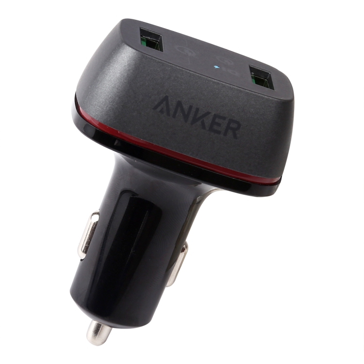 ANKER A2224 PowerDrive+ 2 42W Zinc Alloy Dual USB Car Charger QC 3.0 ...